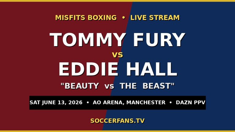 Tommy Fury vs. Eddie Hall: Misfits Boxing Live Stream, Start Time ...